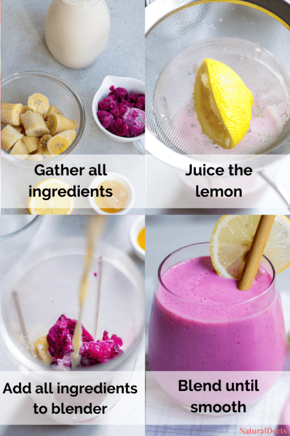 Show-Stopping Dragon Fruit Smoothie - Natural Deets